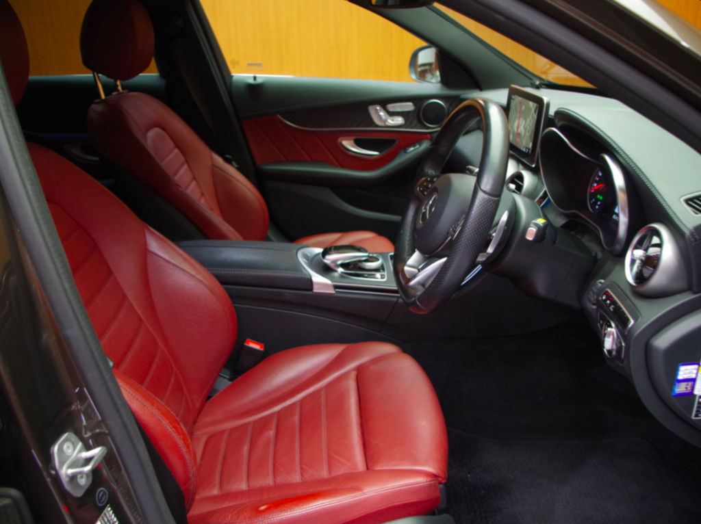 Mercedes-Benz C Class C200 Avantgarde AMG Line Leather EXC RSP Red ...